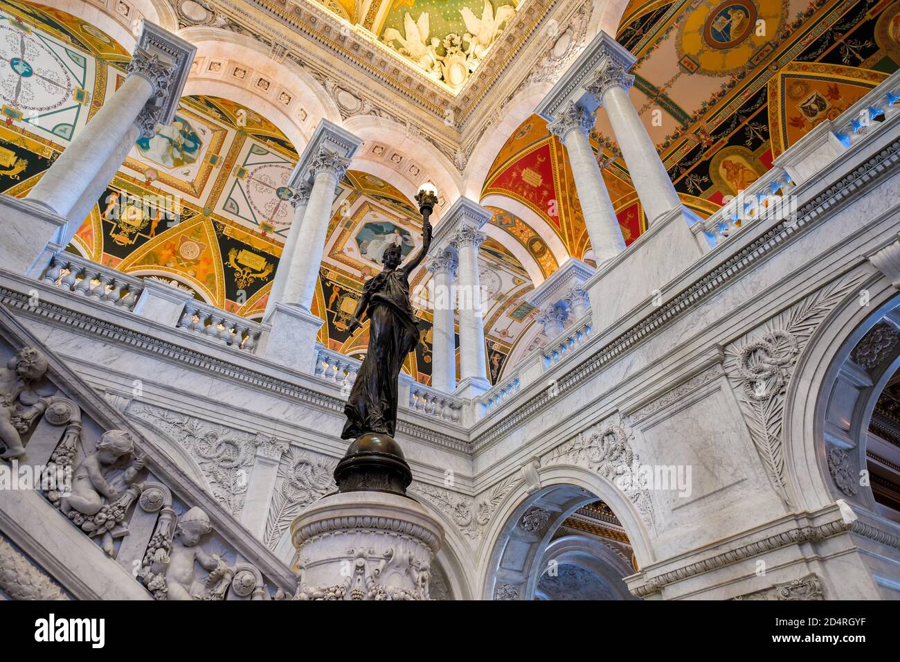 Library of congress statue hi-res stock photography and images - Alamy