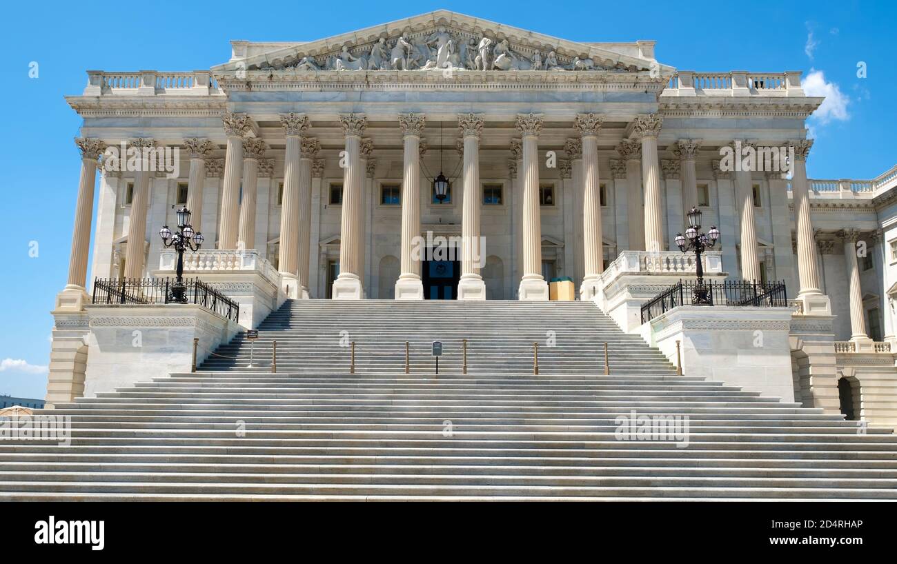 The US House of Representatives at the Capitol building in Washington D ...