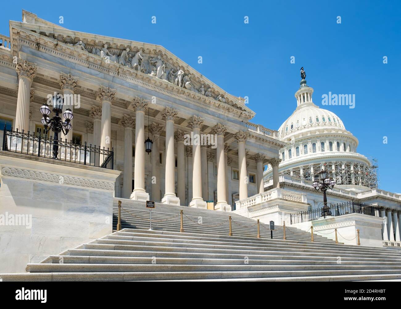 The US House of Representatives at the Capitol building in Washington D ...
