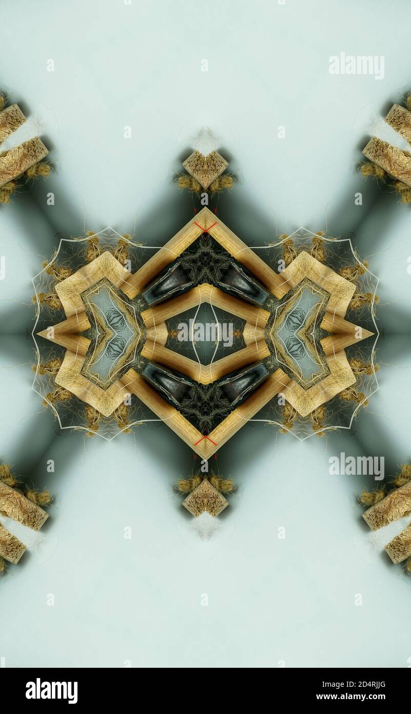 abstract wallpaper, full of colors, weird ornaments and shapes ...