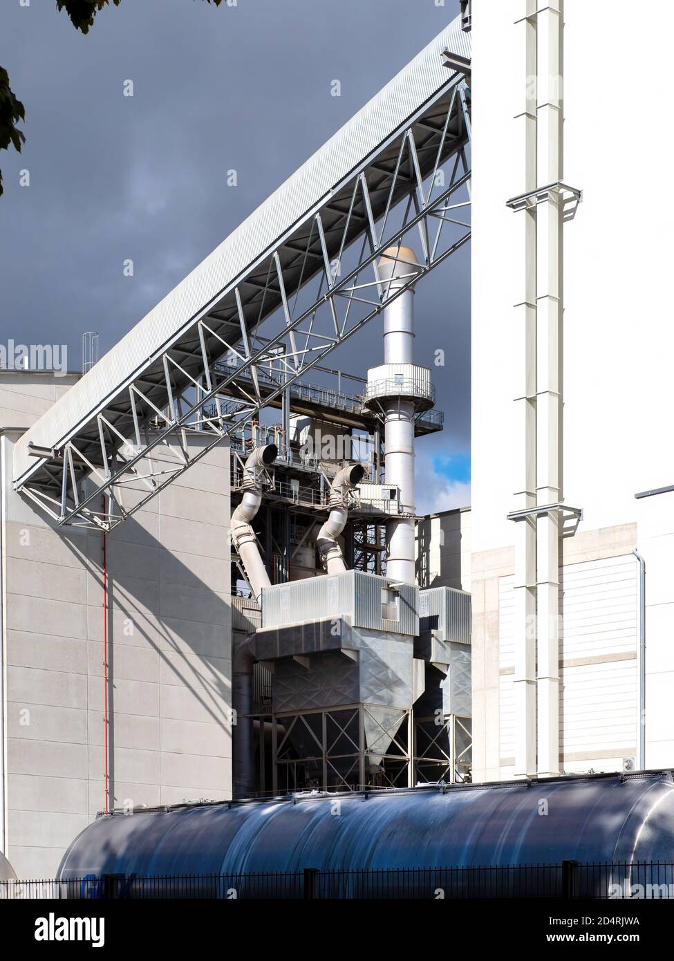 Exterior view of a lime factory Stock Photo - Alamy