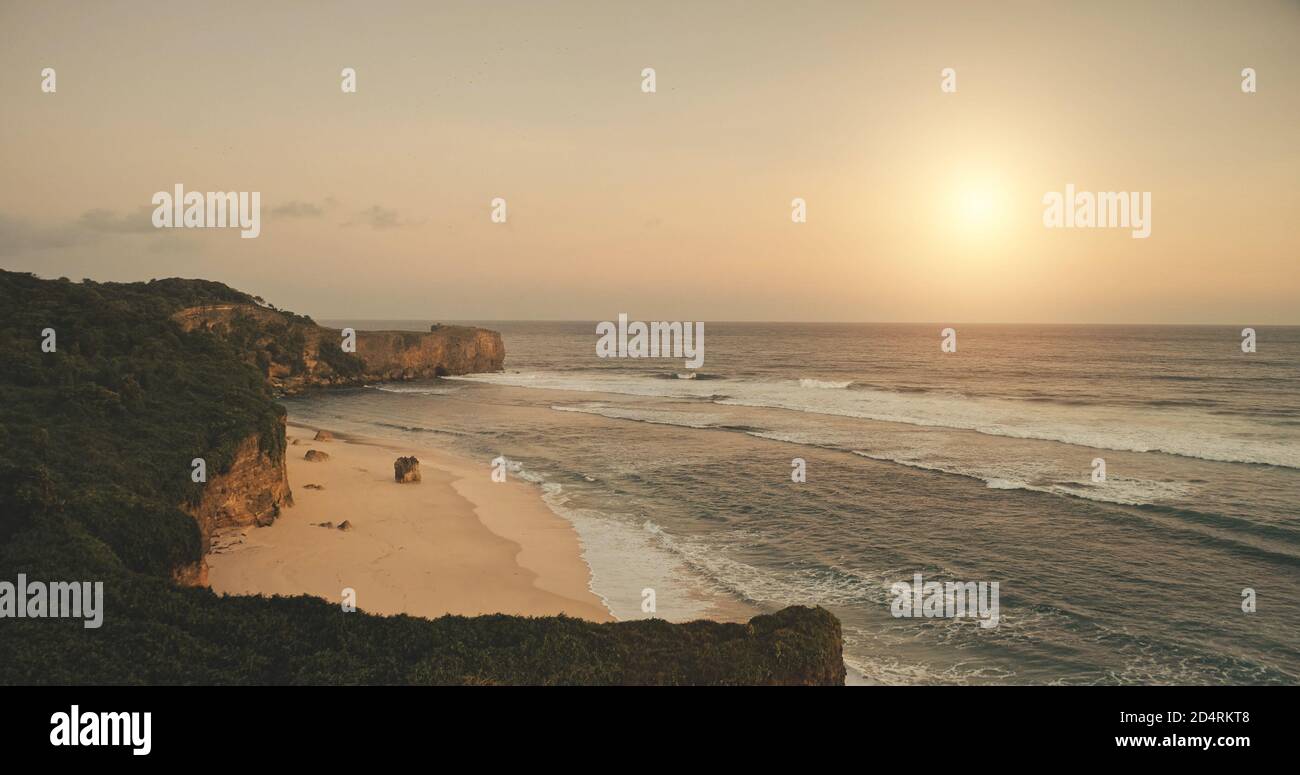 Aerial beach cliff waves hi-res stock photography and images - Alamy