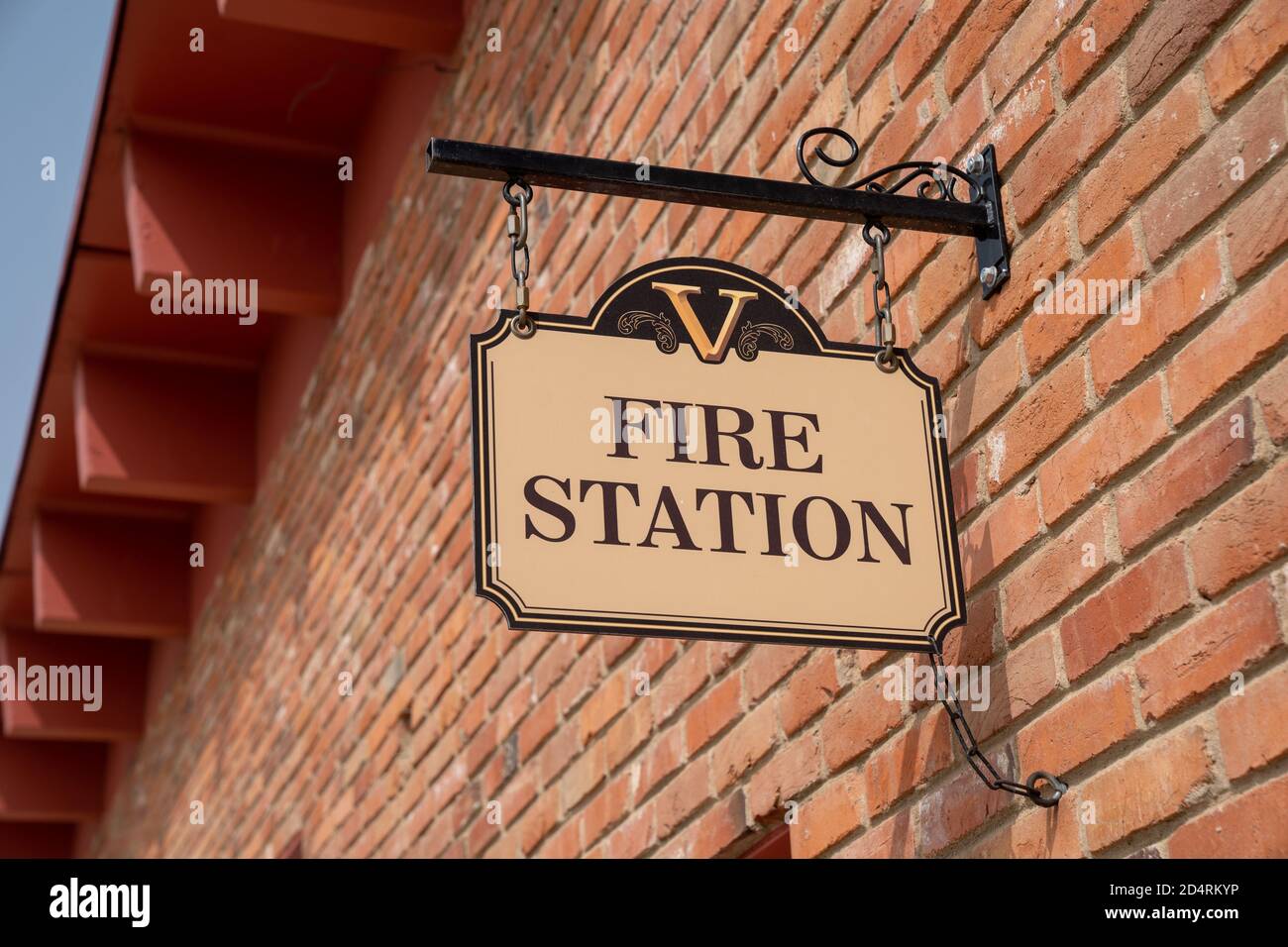 Victor, Colorado - September 17, 2020: Sign for the Victor Fire Station ...
