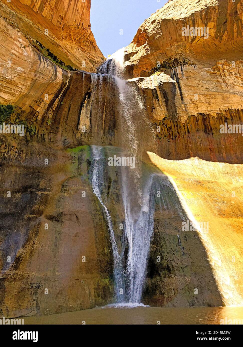 Vertical shot of Lower Calf Creek Falls, Boulder, USA Stock Photo - Alamy