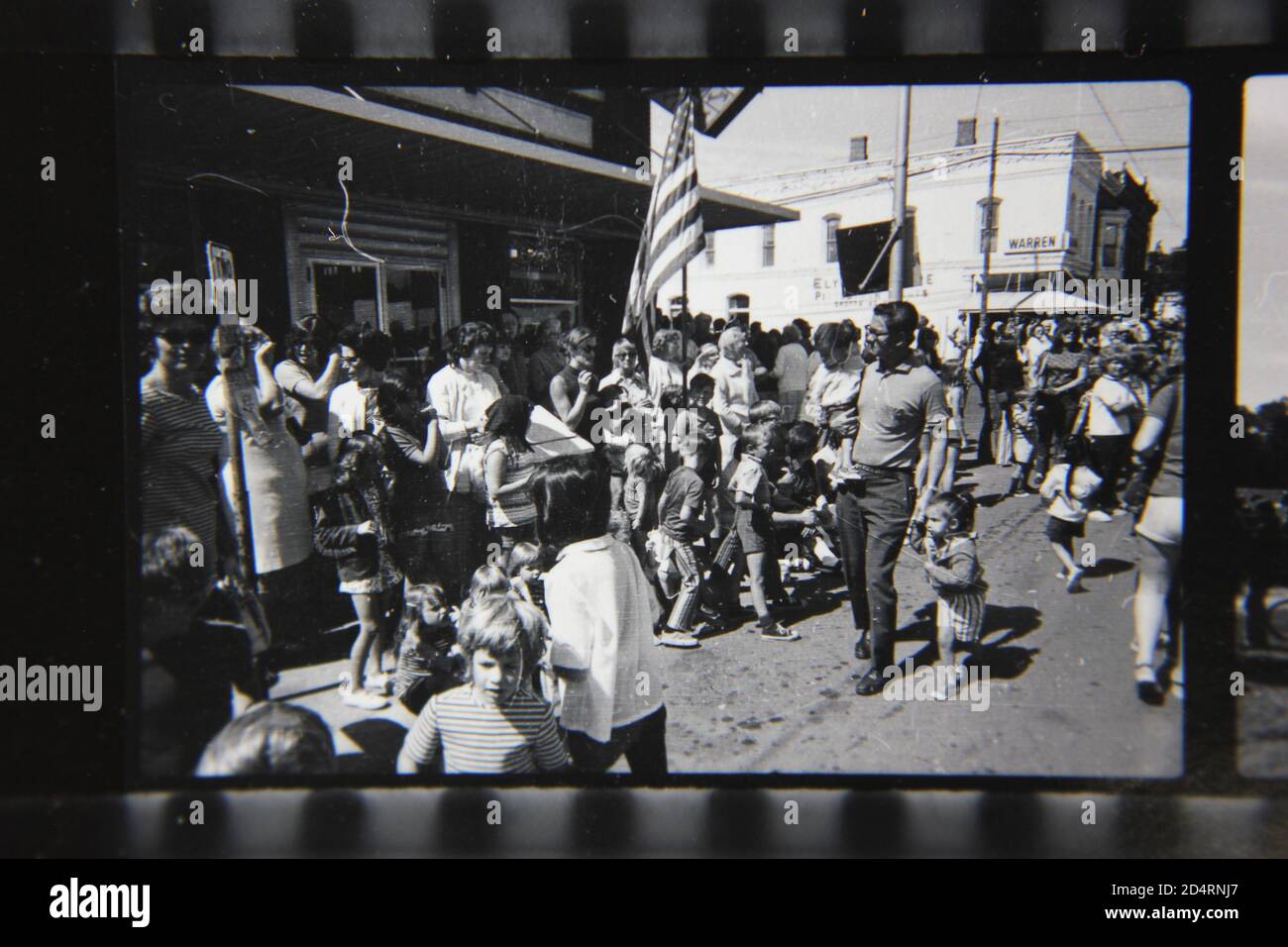 Fine 1970s vintage black and white photography of the hustle and bustle ...