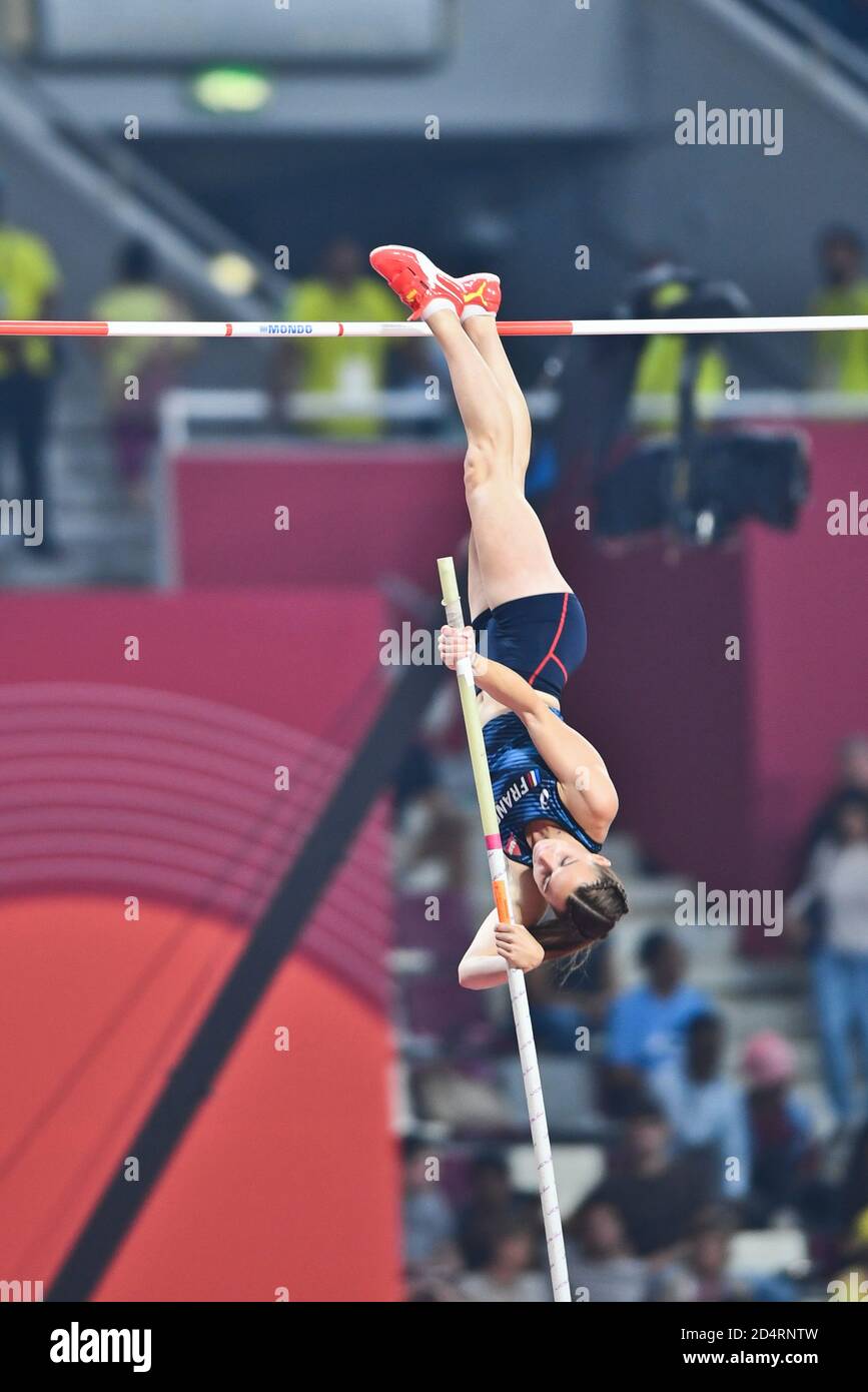 Ninon Guillon-Romarin (France). Pole Vault Women finals. IAAF World ...