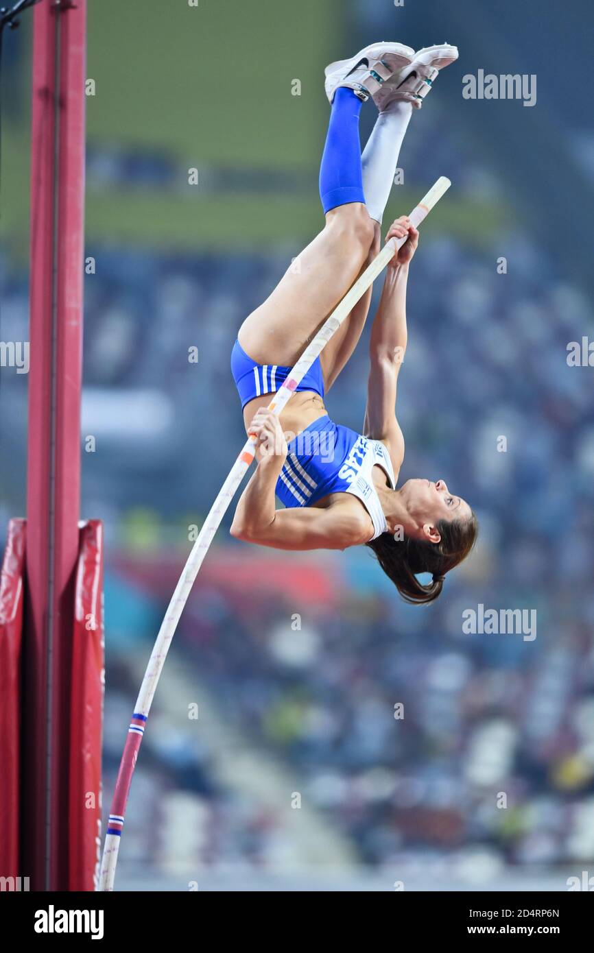 Katerina Stefanidi (Greece). Pole Vault Women Bronze Medal. IAAF World ...