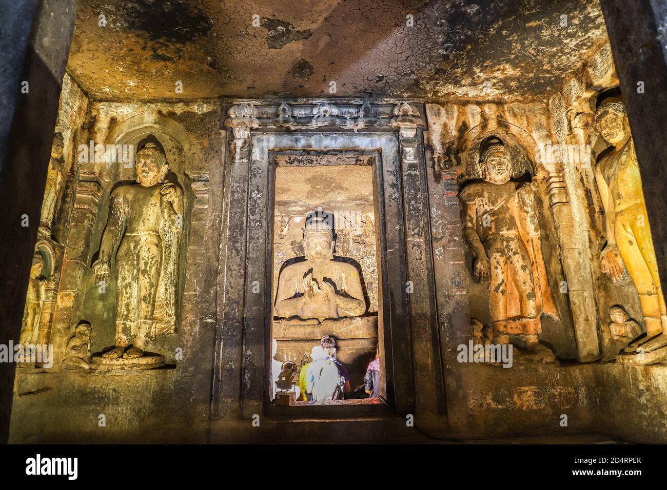 Paintings and rock-cut sculptures described as among the finest ...