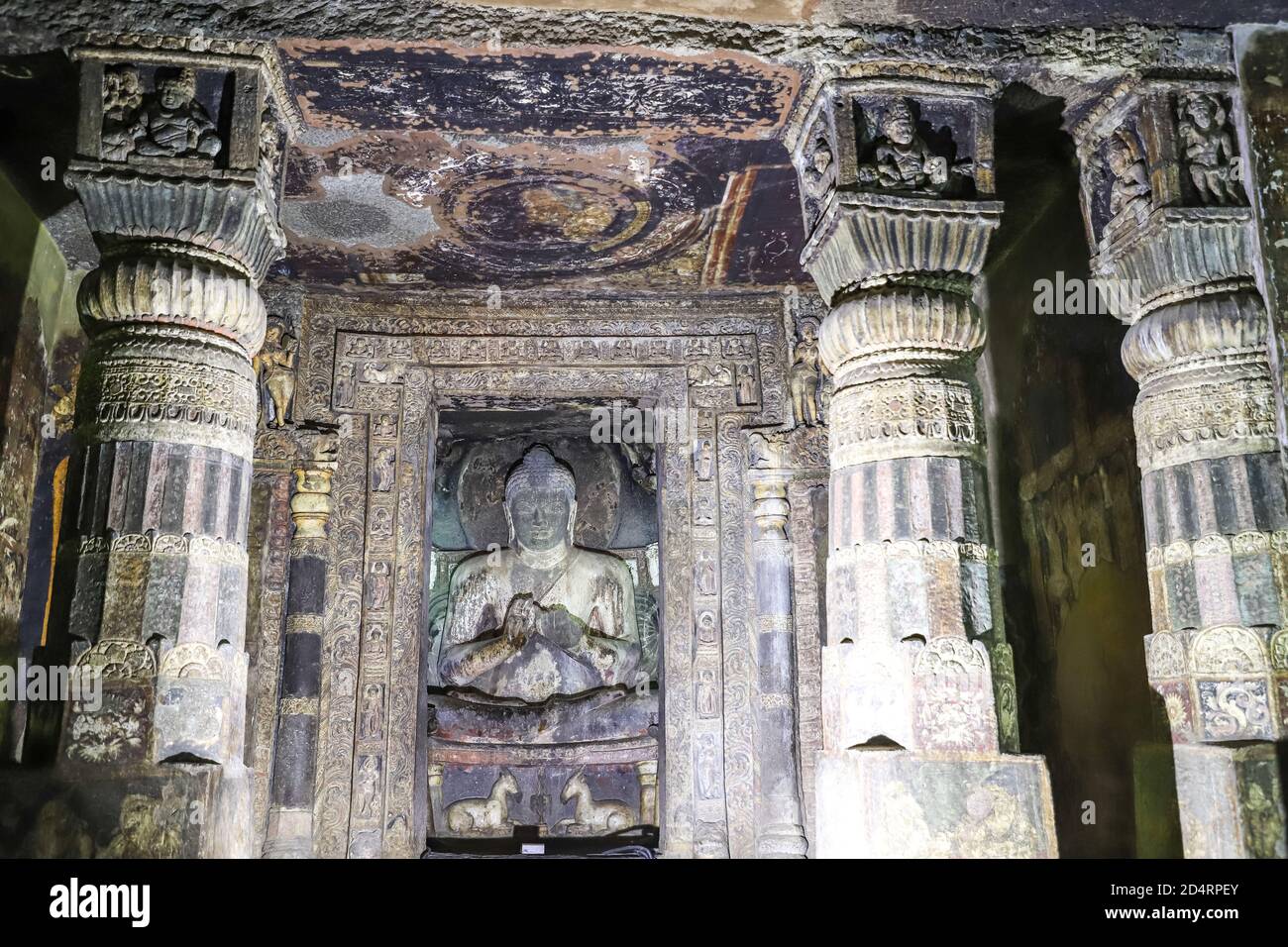 Paintings and rock-cut sculptures described as among the finest ...