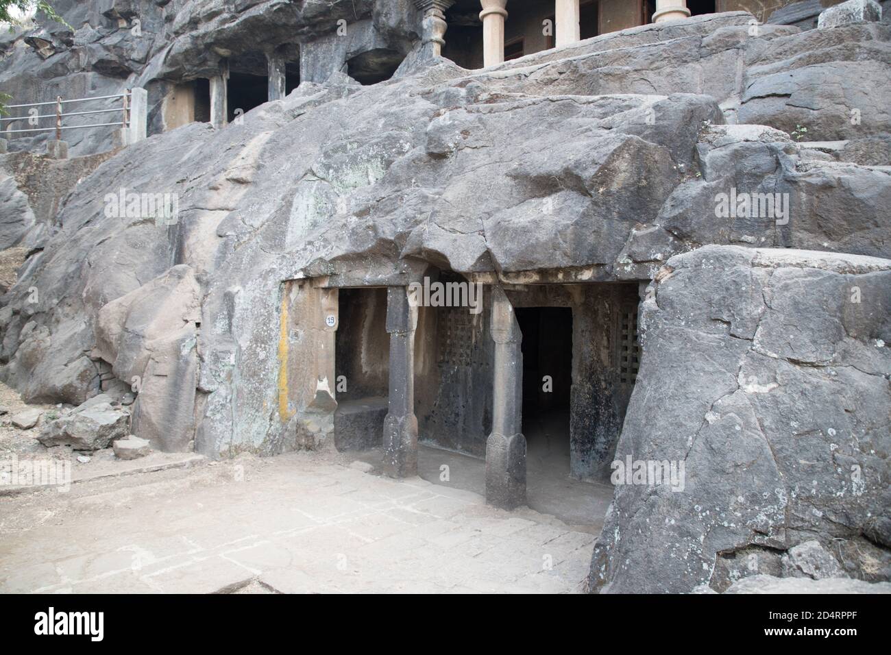 Nasik or Pandavleni Caves, a group of 24 caves (1st century BC and the ...