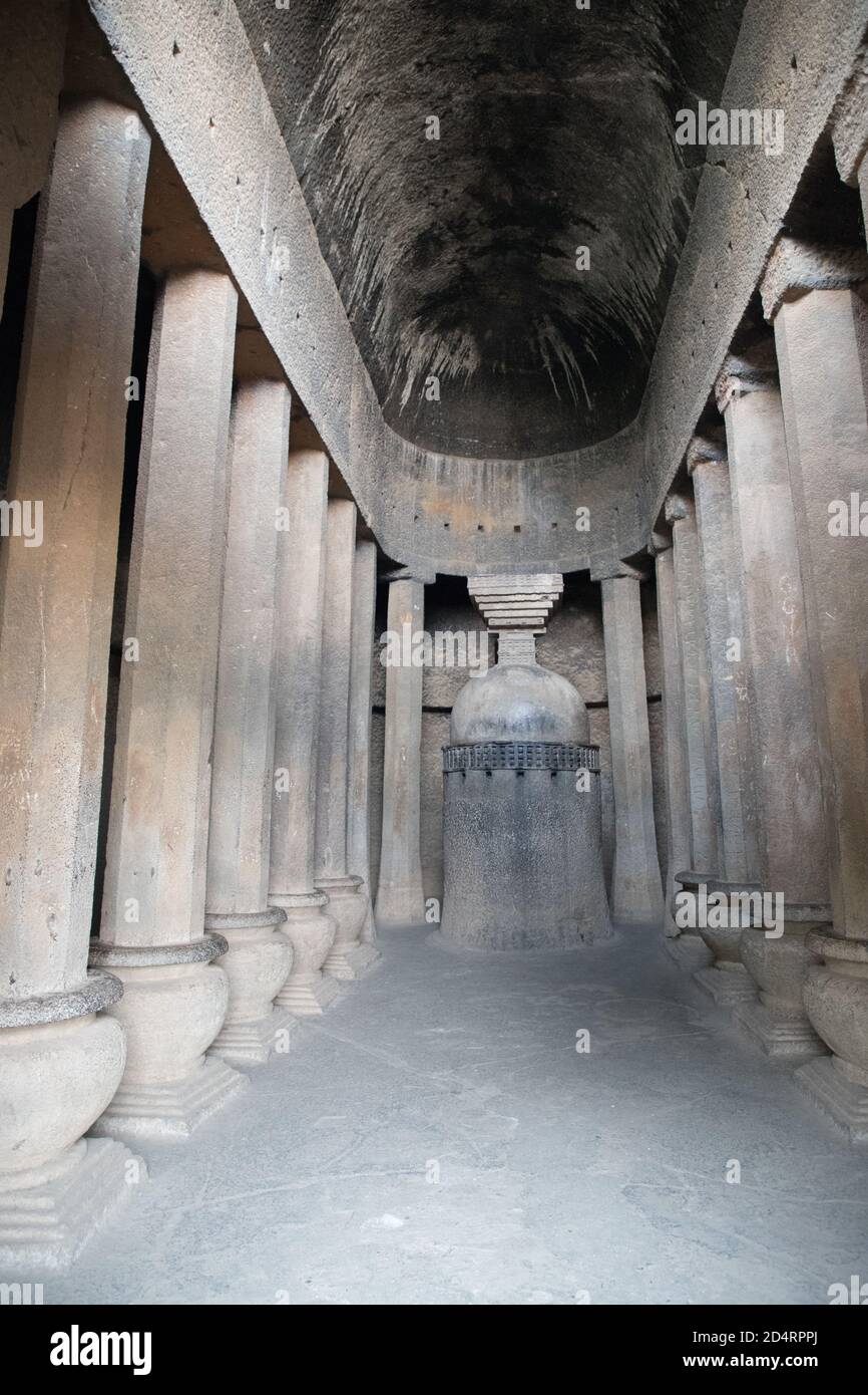 Nasik or Pandavleni Caves, a group of 24 caves (1st century BC and the ...