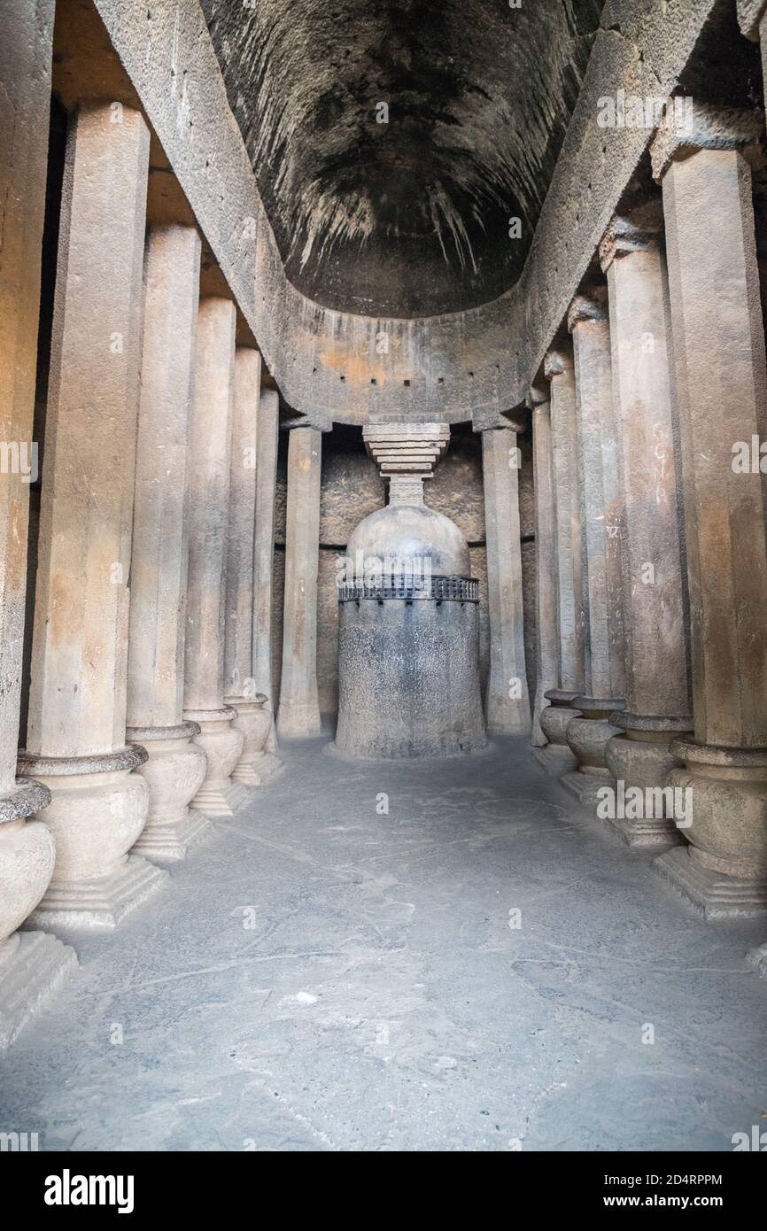 Nasik or Pandavleni Caves, a group of 24 caves (1st century BC and the ...