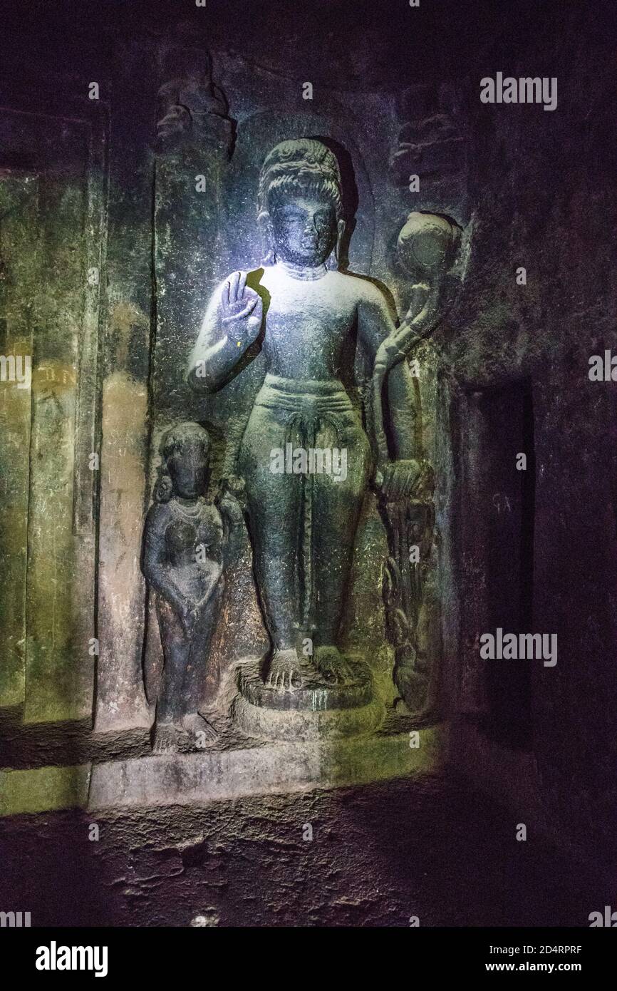 Nasik or Pandavleni Caves, a group of 24 caves (1st century BC and the ...