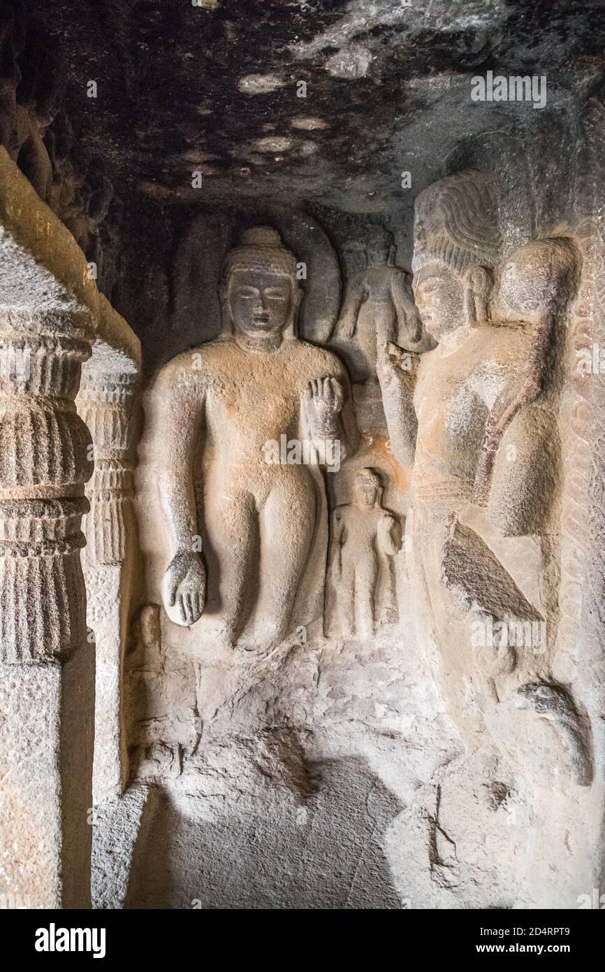 Nasik or Pandavleni Caves, a group of 24 caves (1st century BC and the ...