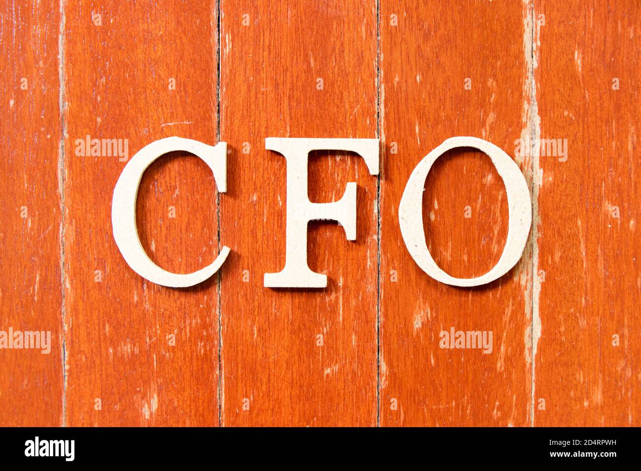 Alphabet letter in word CFO (Abbreviation of Chief Financial Officer ...