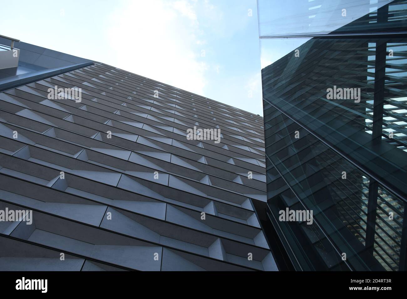 Geometric pattern of the Hong Kong Museum of Art facade, Hong Kong ...