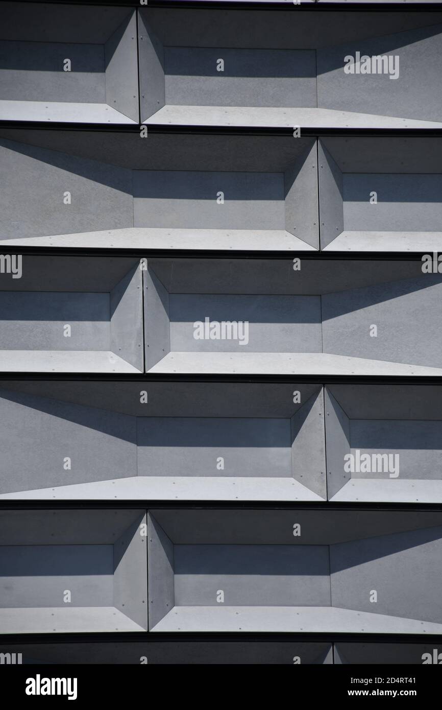 Geometric pattern of the Hong Kong Museum of Art facade, Hong Kong ...