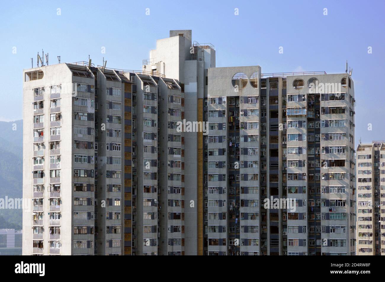 Pok Chi House, Pok Hong Estate, Hong Kong Stock Photo - Alamy