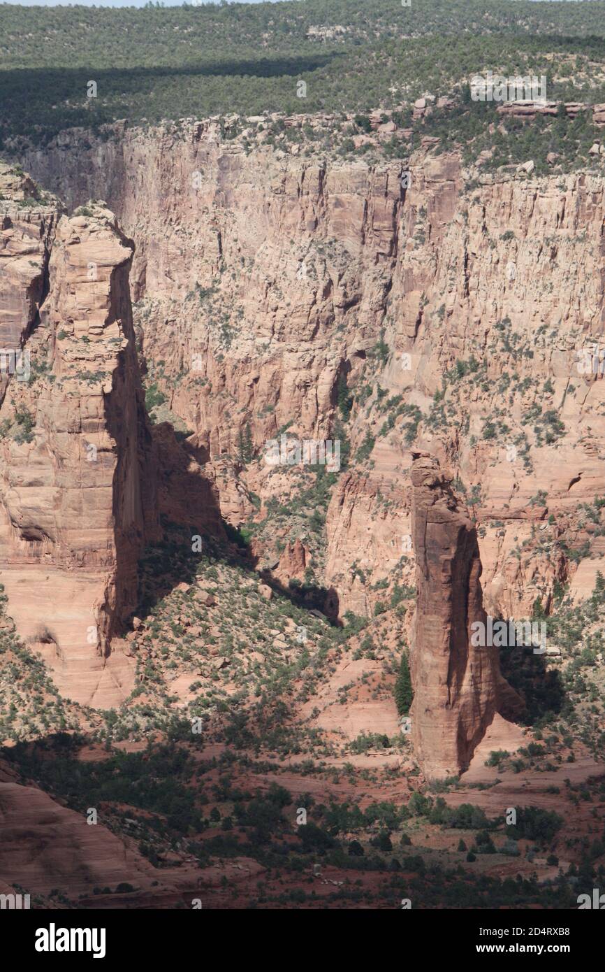 Spider Rock in the Canyon de Chelly National Monument, Arizona Stock ...