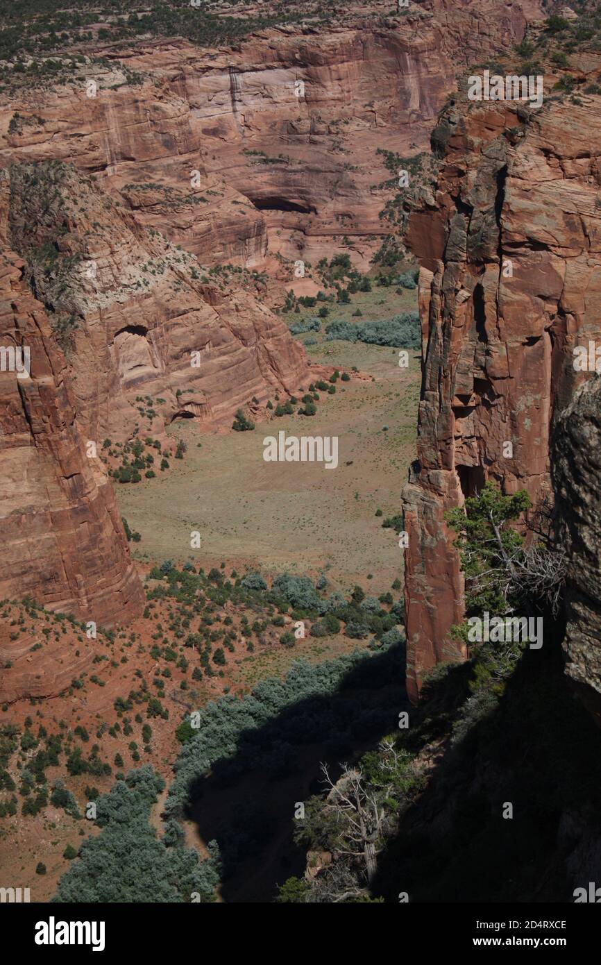 Spider Rock in the Canyon de Chelly National Monument, Arizona Stock ...
