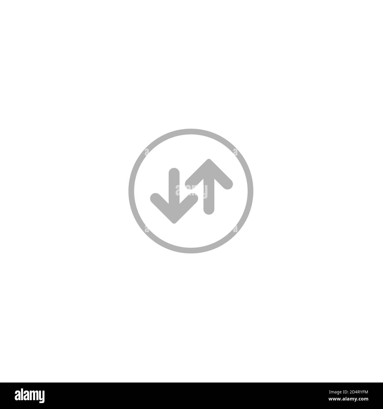 Two arrows opposite direction Black and White Stock Photos & Images - Alamy