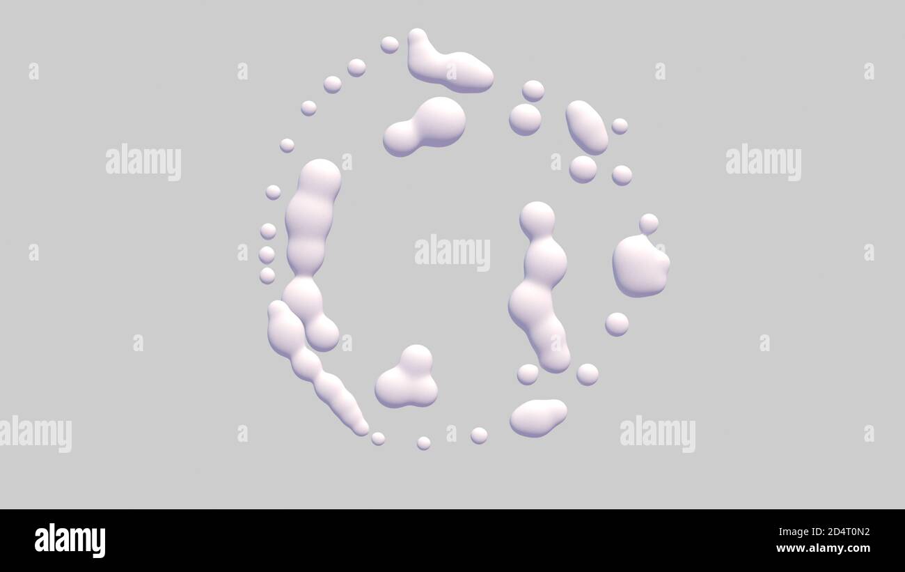 White water drops an white background. 3D rendering Stock Photo - Alamy