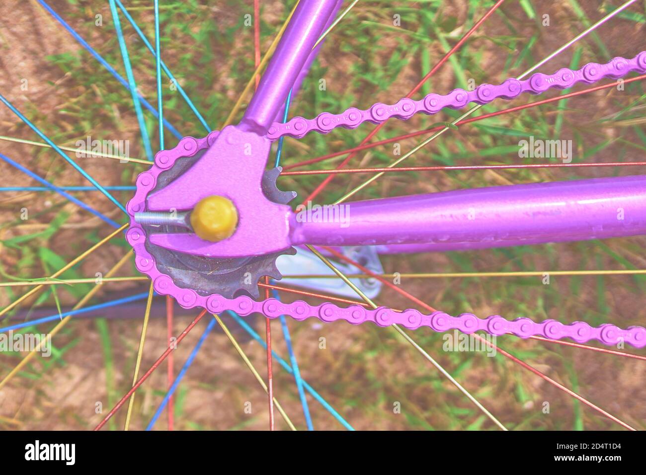 Pink bicycle saddle hi-res stock photography and images - Alamy