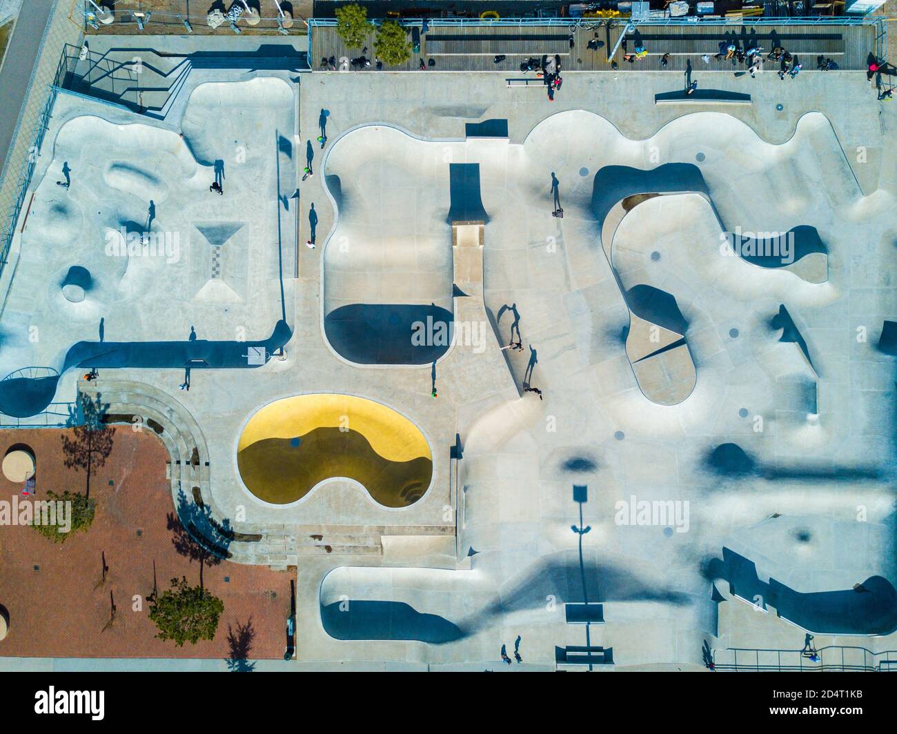 Aerial view of the skate park in Malmo, sweden Stock Photo - Alamy
