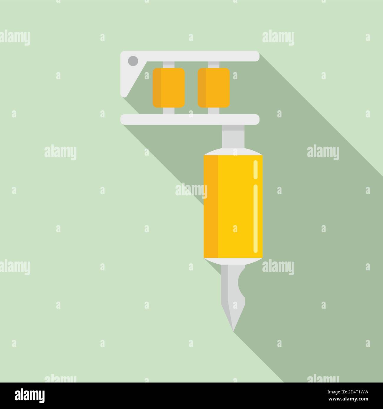 Tattoo rotary machine icon. Flat illustration of tattoo rotary machine ...