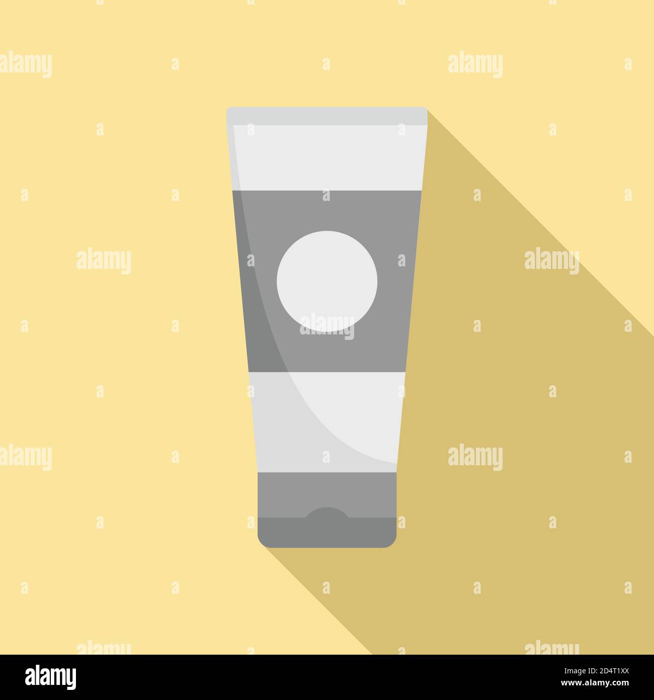 Tattoo cream tube icon. Flat illustration of tattoo cream tube vector ...