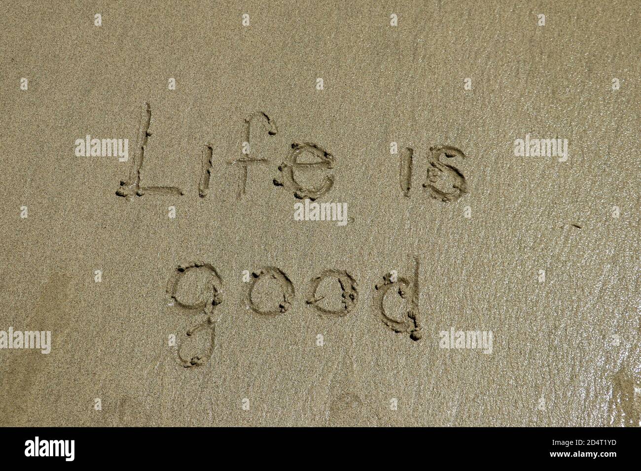 Life is good - positive thinking concept. Inspiration and motivation ...