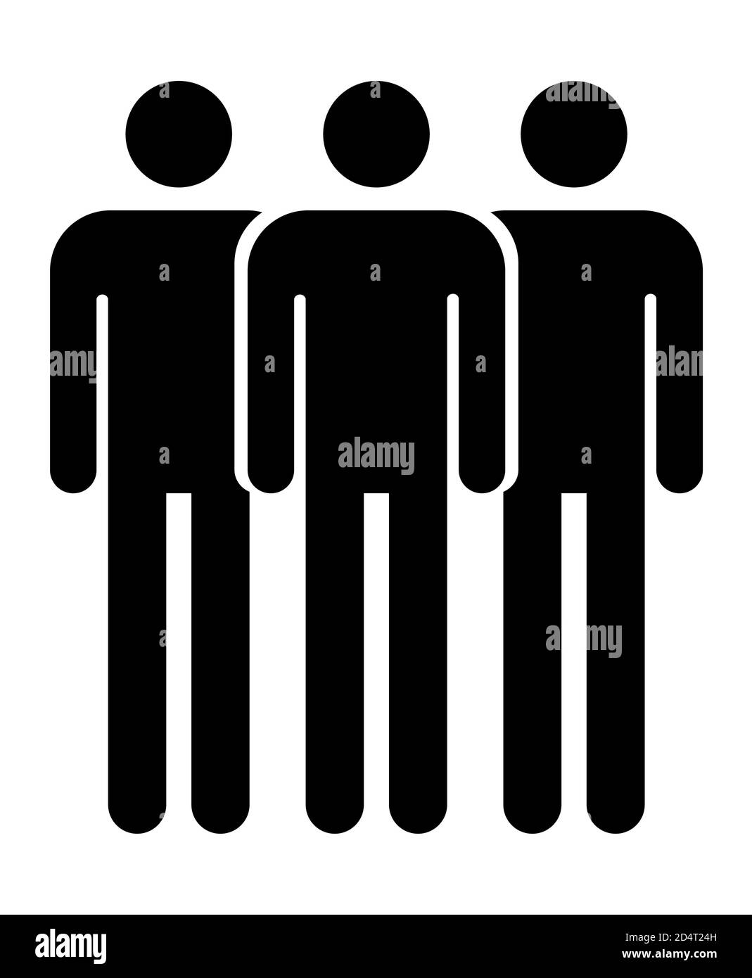 Grouping people flat icon isolated on white background. Teamwork symbol ...