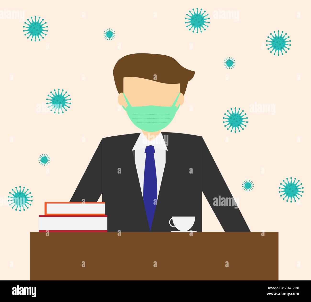 Avoiding illness Stock Vector Images - Alamy