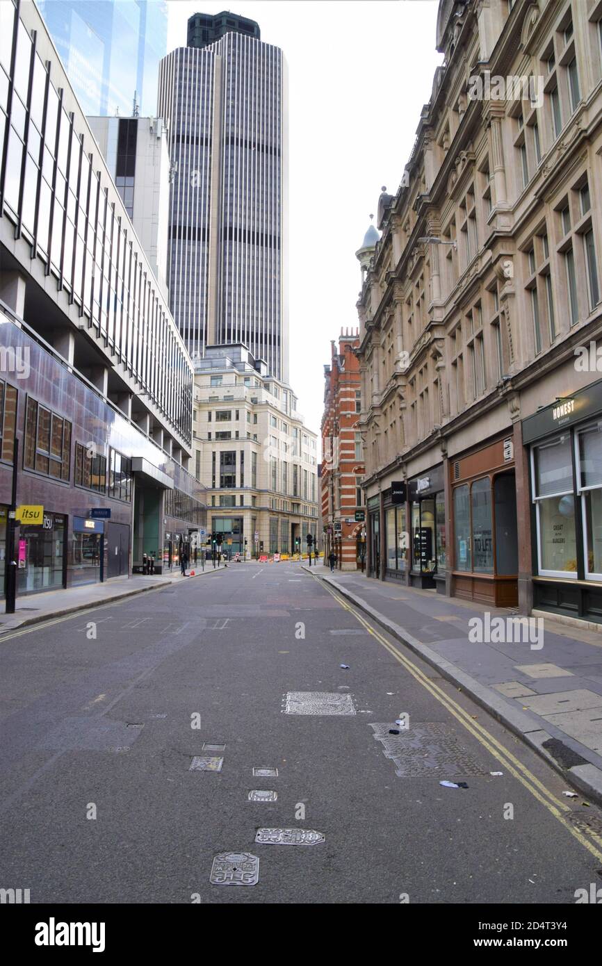 City of london lockdown 2020 22 bishopsgate hi-res stock photography ...