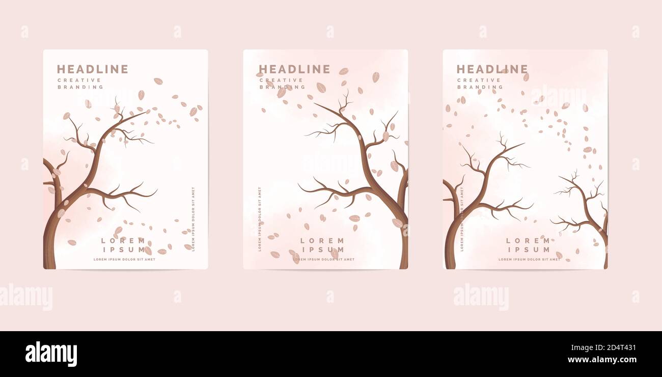 Poster design template forest natural Stock Vector Images - Alamy