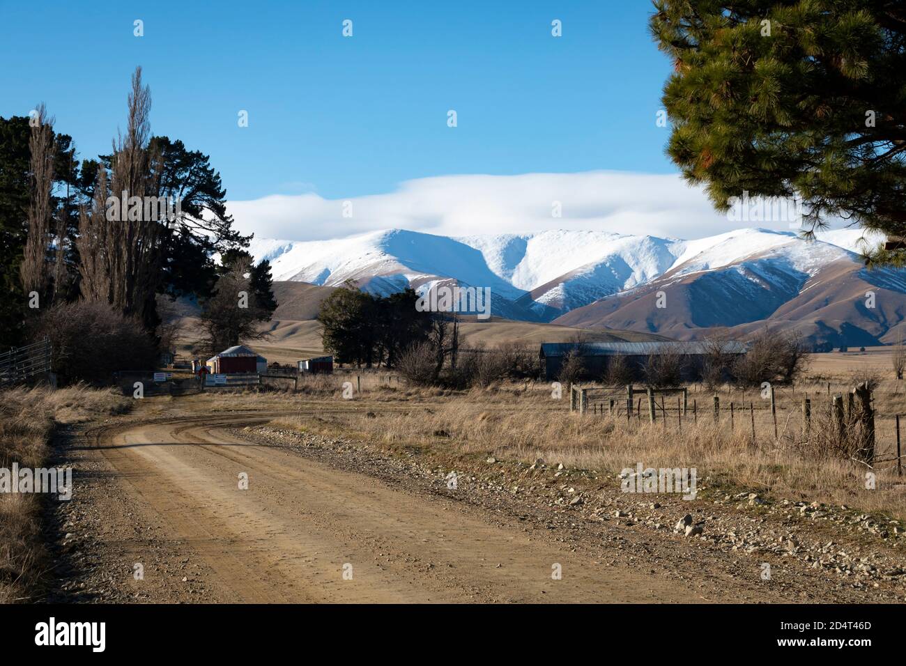 Hawkdun Range, near St Bathans, Otago, South Island, New Zealand Stock ...