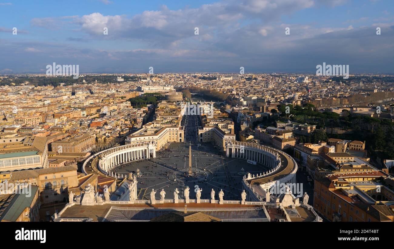 Piazza San Pietro. Plaza located directly in front of St. Peter's ...