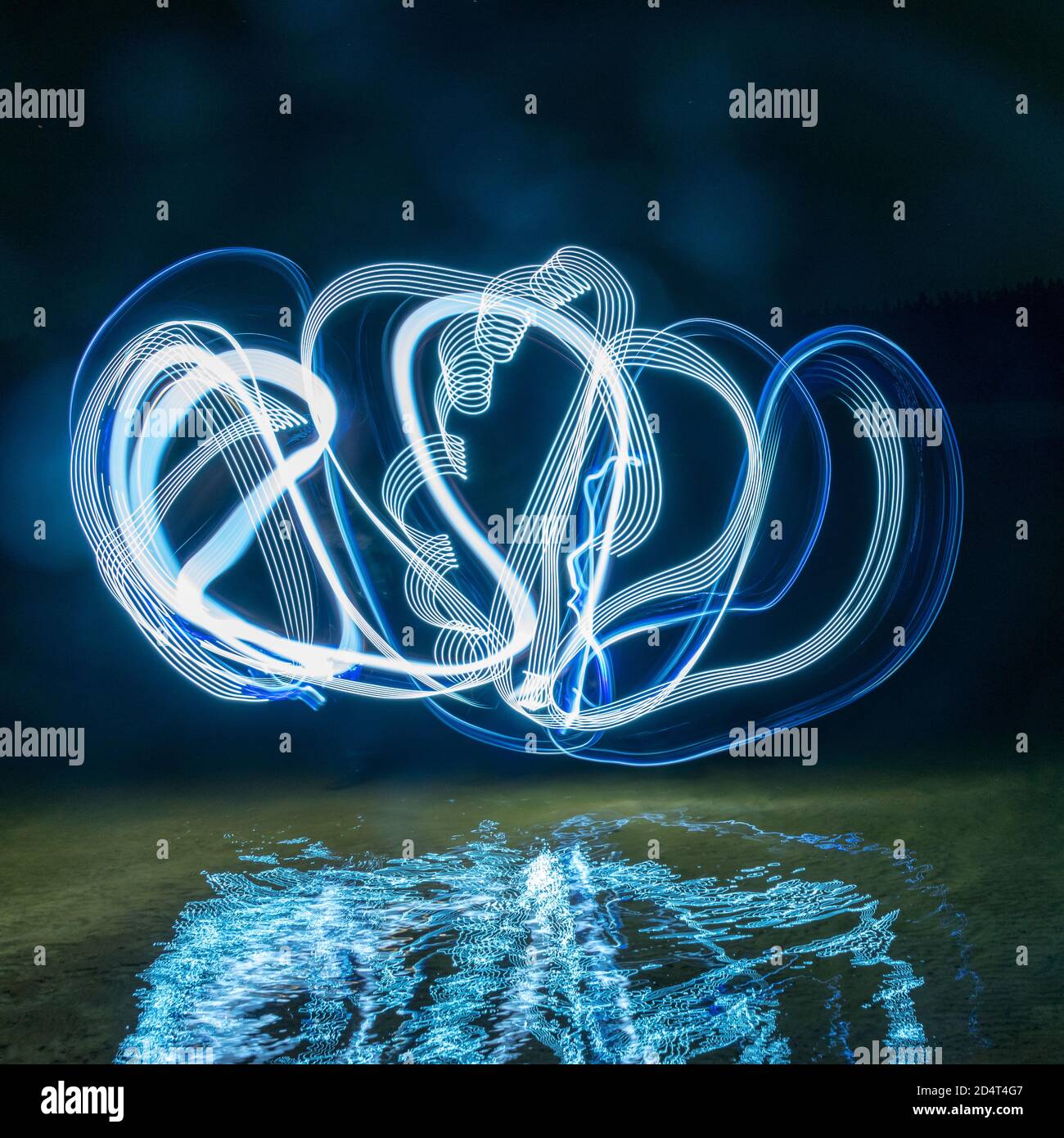 abstract light paintings, reflections, bright paints, suitable for ...