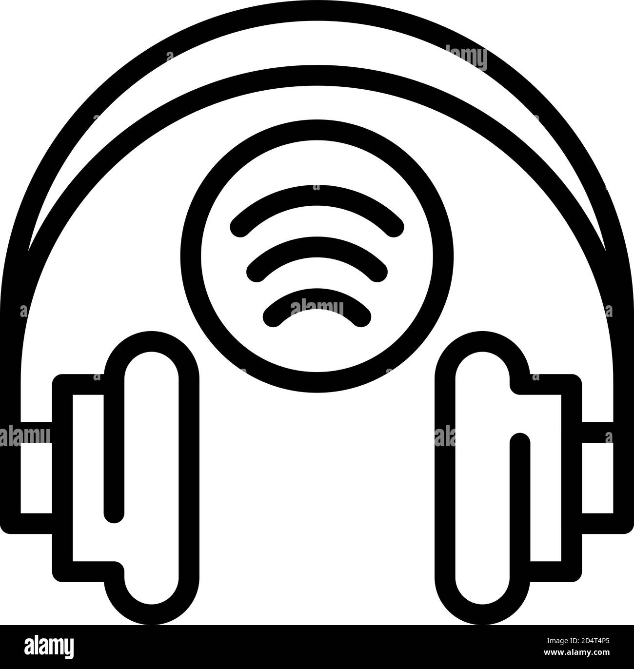 Phone wireless headphones hand Black and White Stock Photos & Images ...