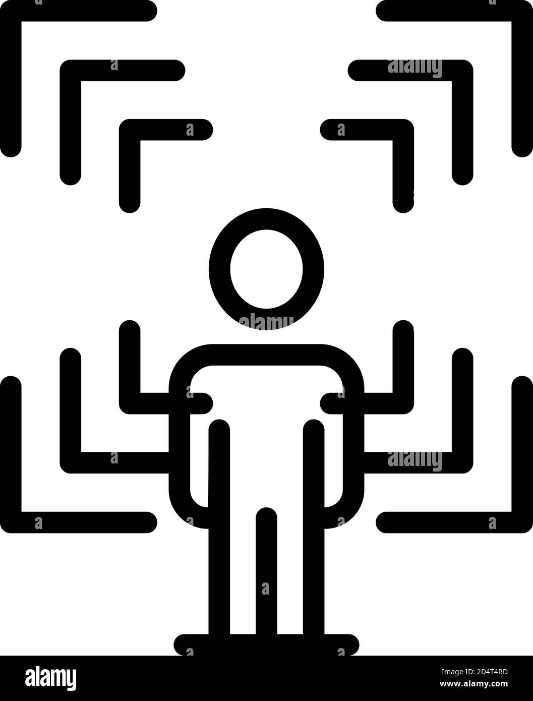 Stream video frame icon, outline style Stock Vector Image & Art - Alamy