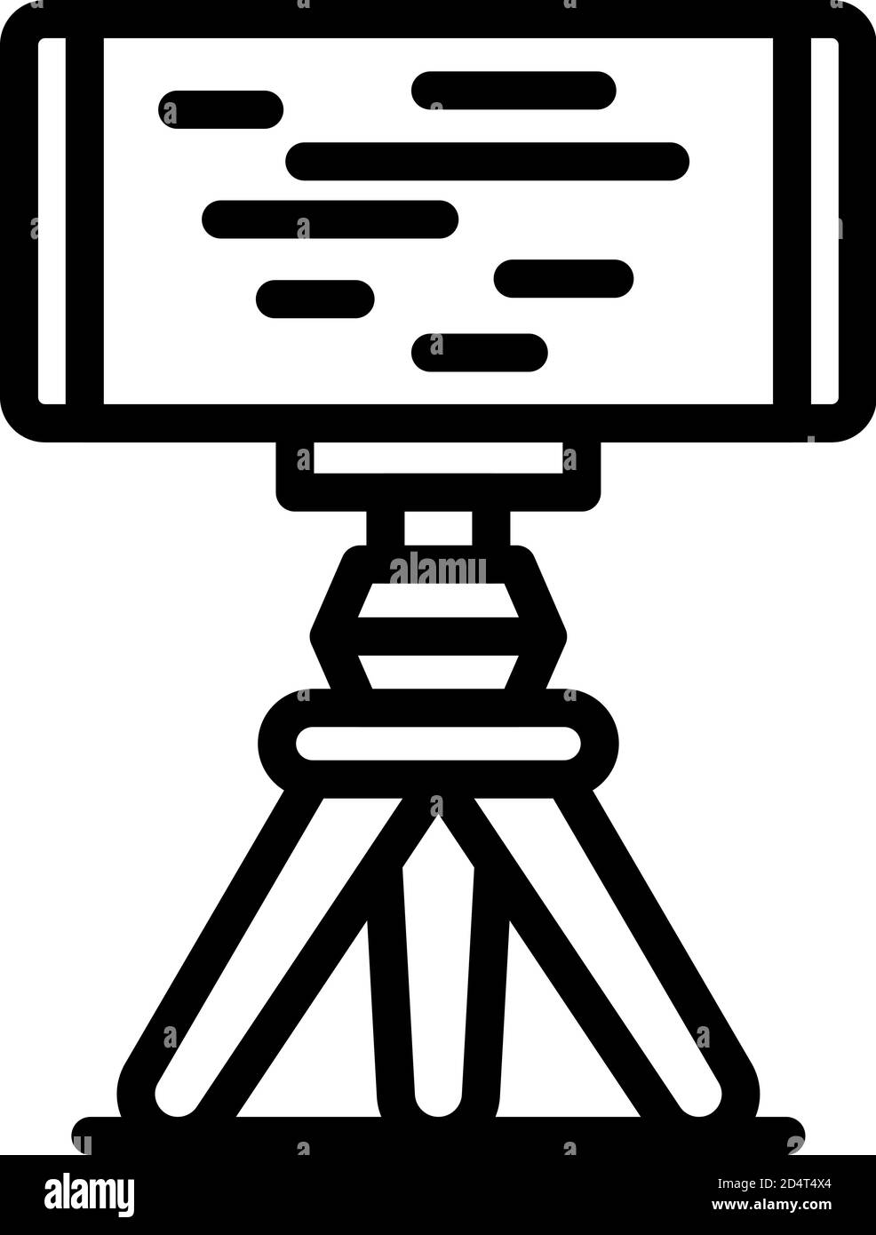 Smartphone tripod stream icon, outline style Stock Vector Image & Art ...