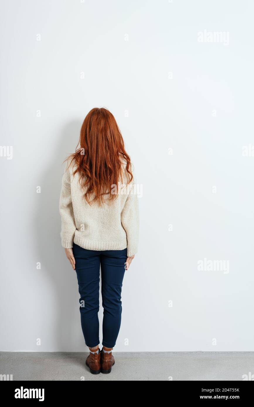 Long Red Hair From The Back