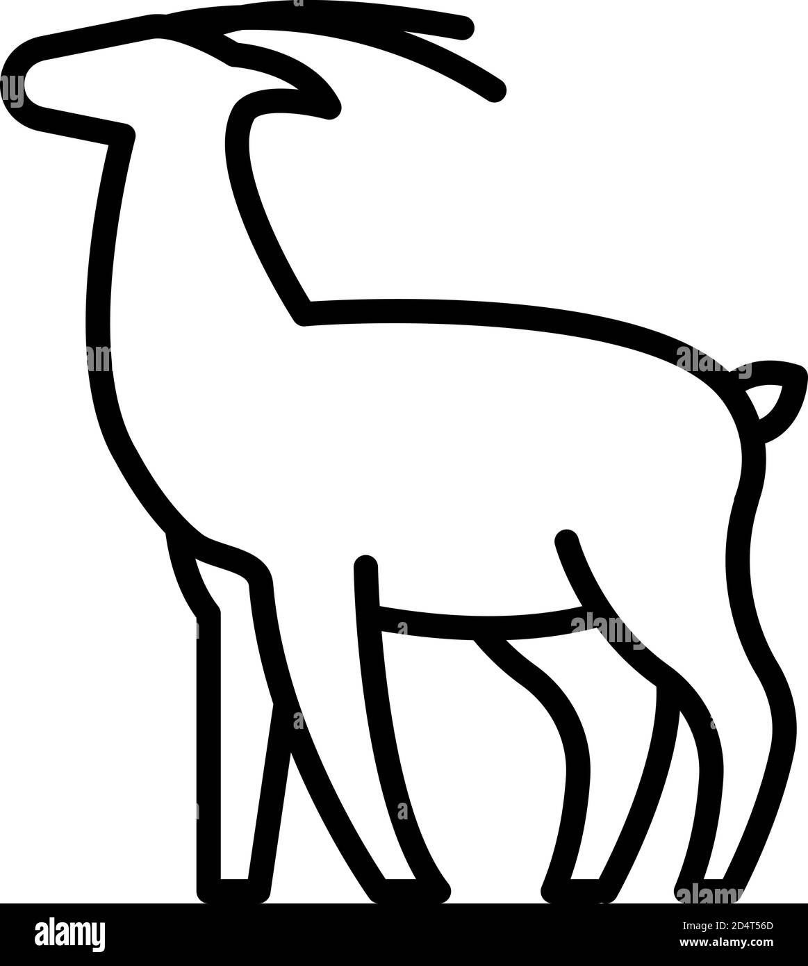 Exotic gazelle icon, outline style Stock Vector Image & Art - Alamy