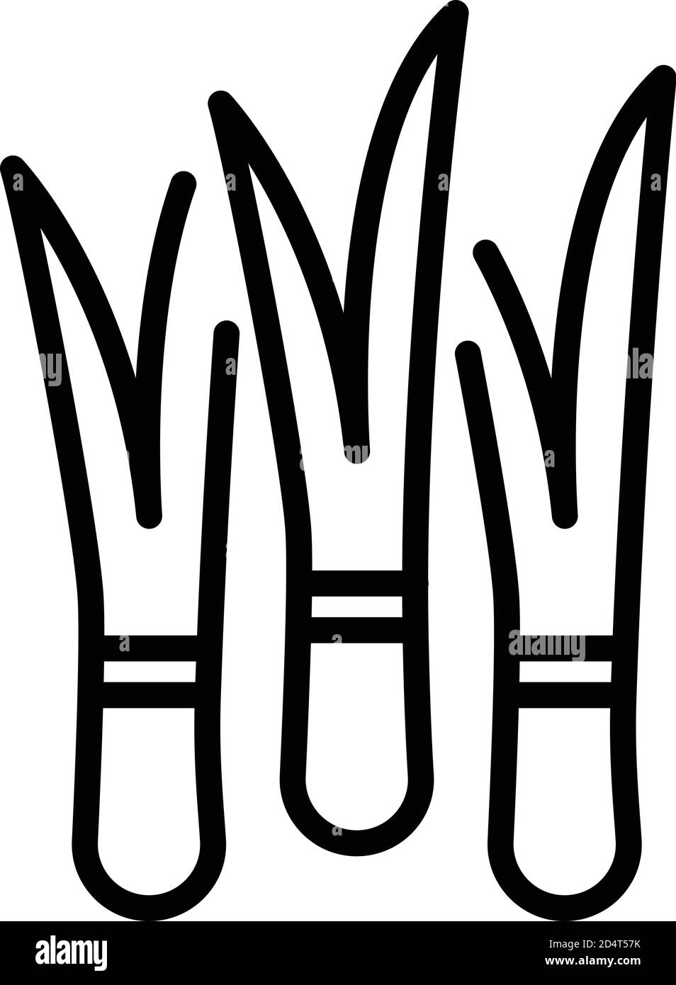 Fresh chives icon, outline style Stock Vector Image & Art - Alamy