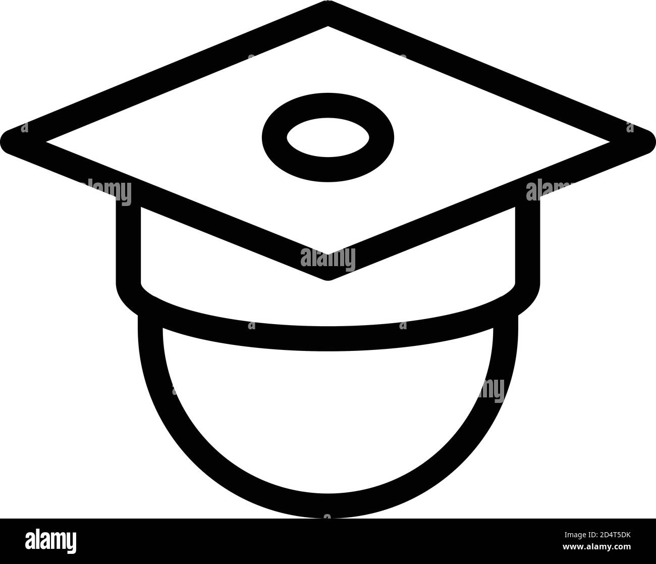 Celebration graduation hat icon, outline style Stock Vector Image & Art ...
