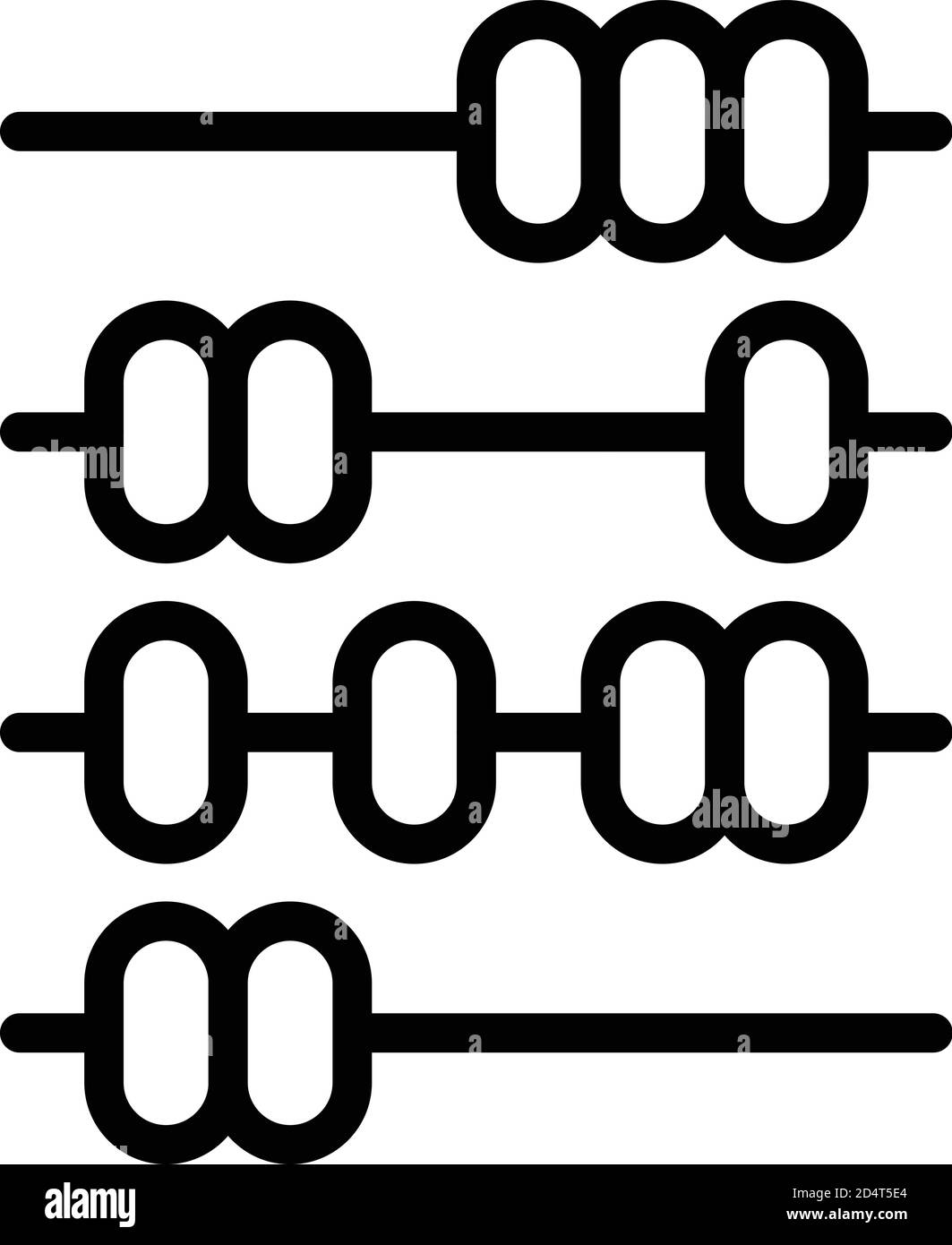 Number abacus Black and White Stock Photos & Images - Alamy