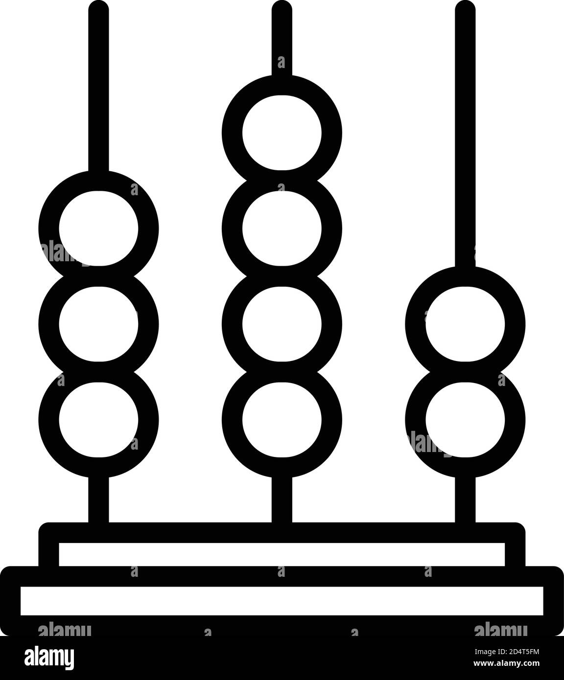 Childhood abacus icon, outline style Stock Vector Image & Art - Alamy