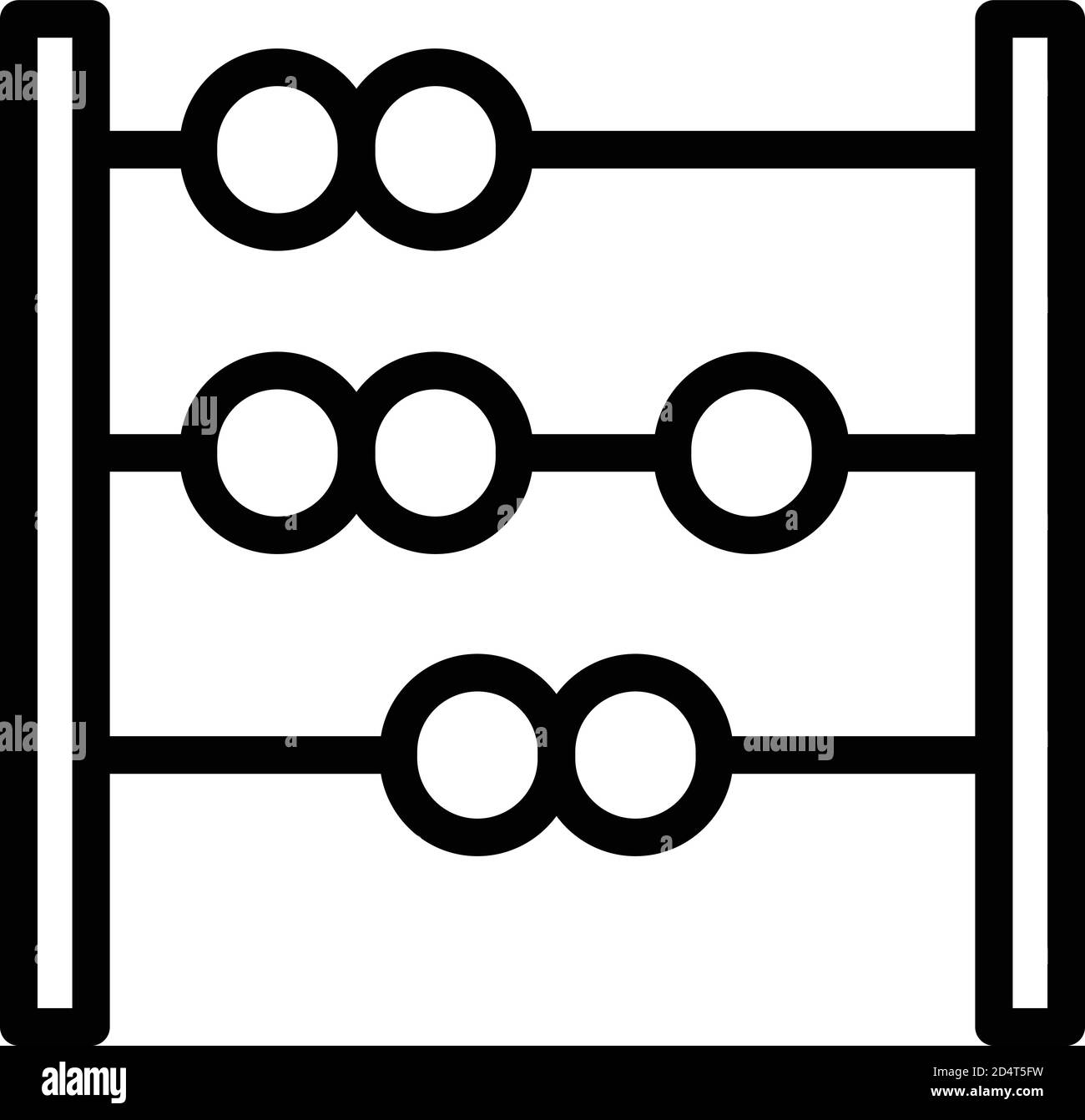 Beads abacus icon, outline style Stock Vector Image & Art - Alamy