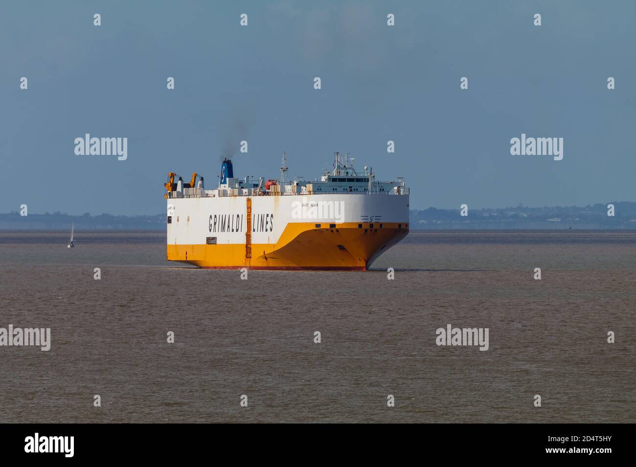 Grande Roma heading into Portbury docks Stock Photo - Alamy