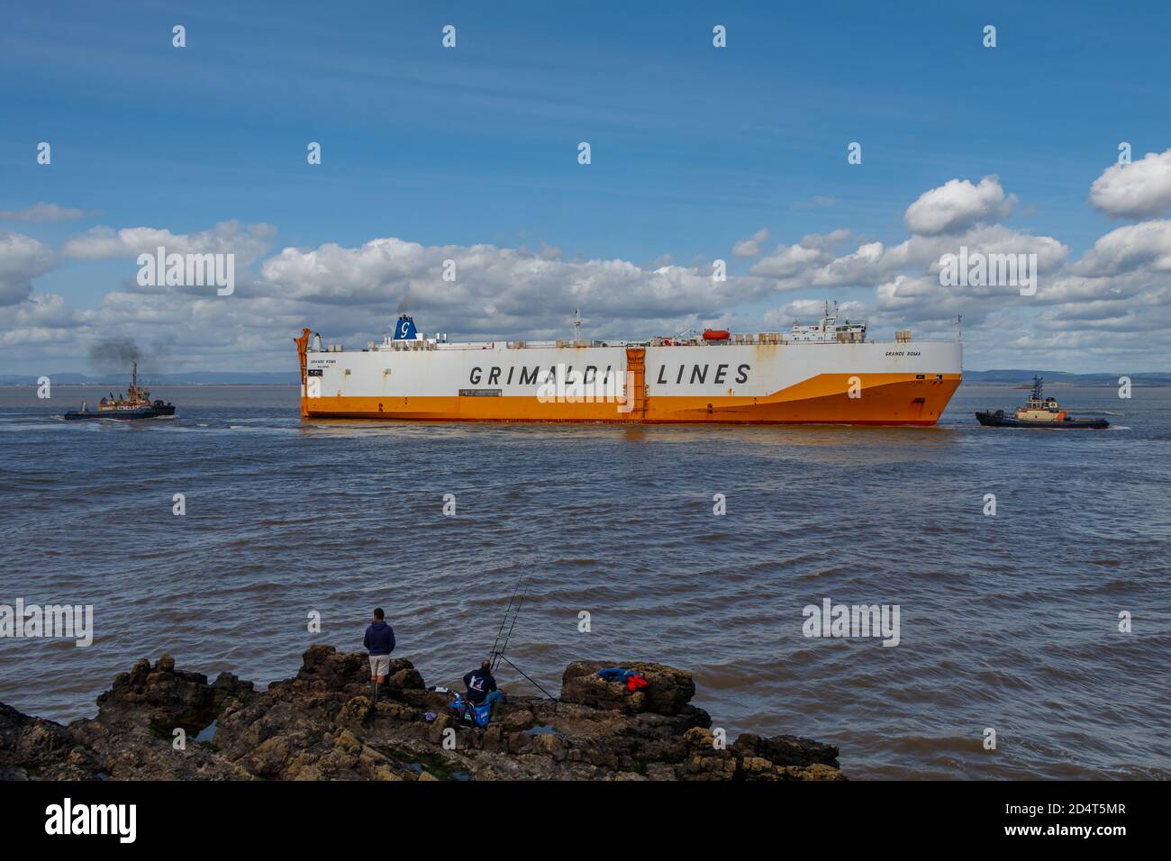 Grande Roma heading into Portbury docks Stock Photo - Alamy